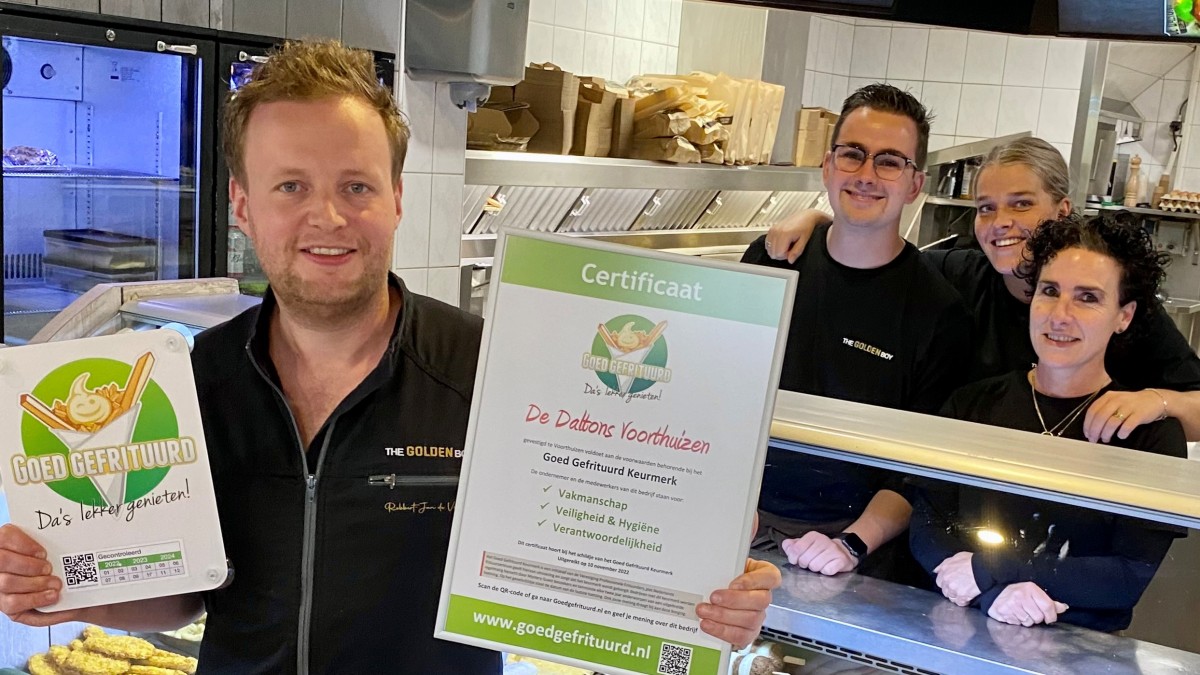 Keurmerk Goed Gefrituurd voor Lekkerrr en De Daltons
