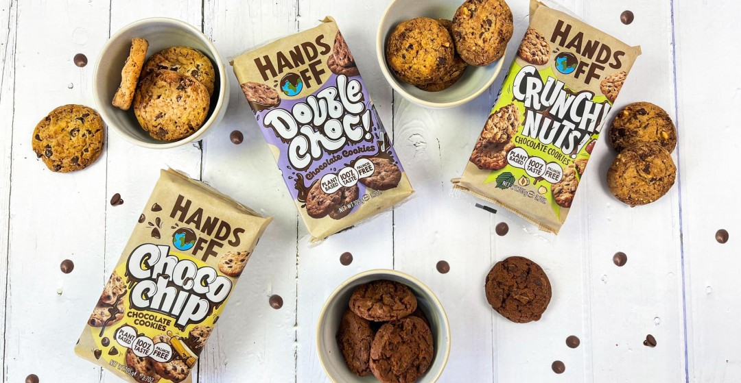 Hands Off lanceert plantaardige chocolate chip cookies