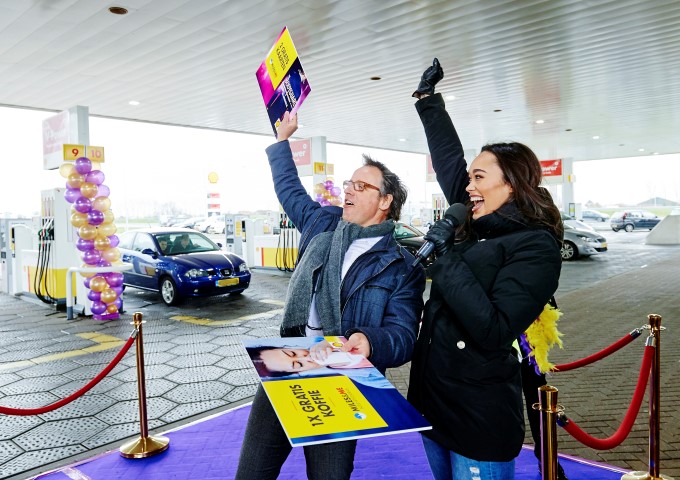 Castleden The Bodyguard verrassen bezoekers Shell Hellevliet