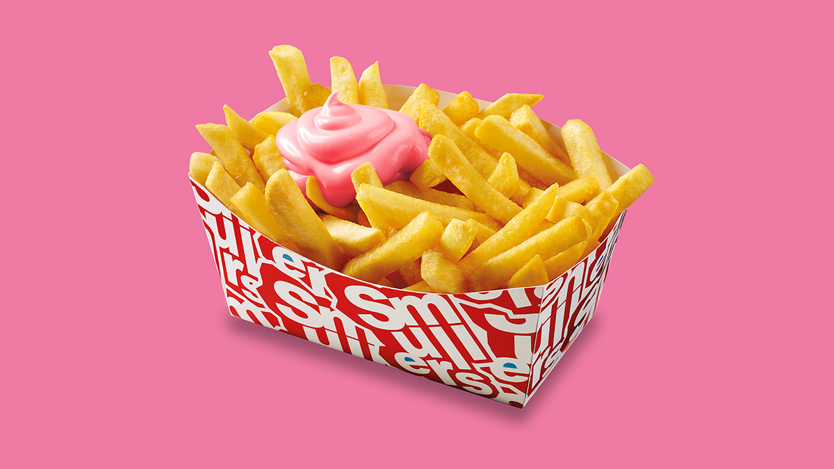 Snackbarketen Smullers introduceert roze fritessaus